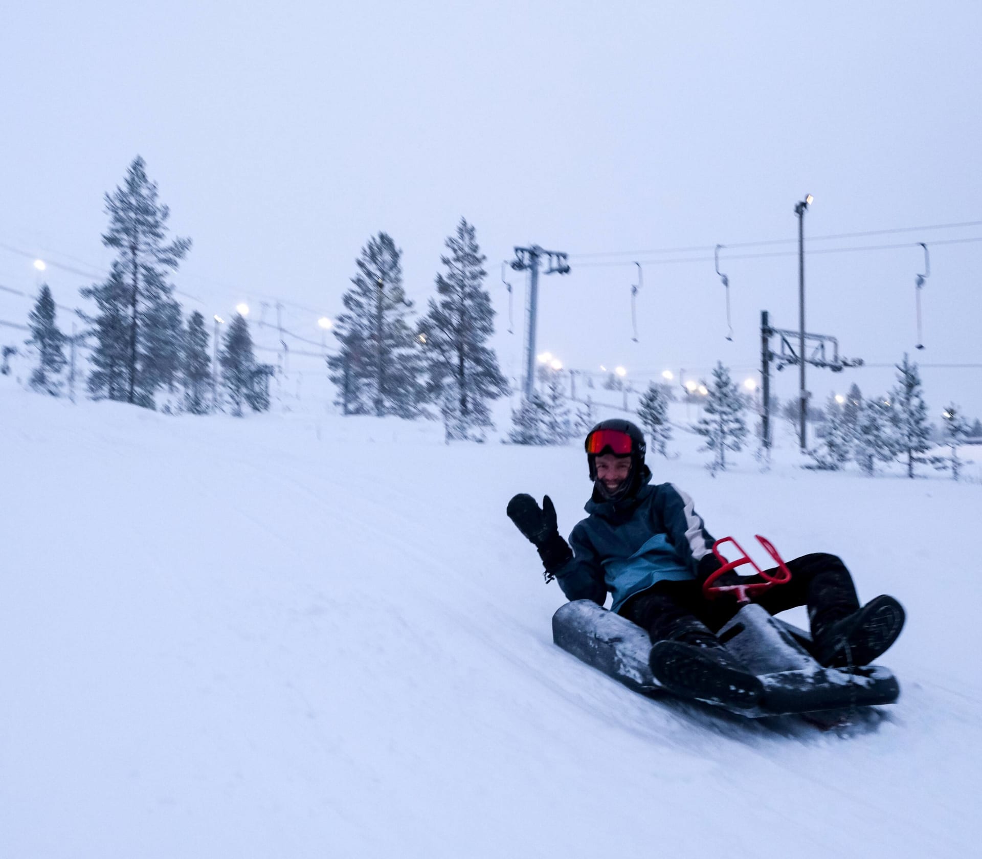 Lift-assisted sledding at Ylläs | Visit Finland